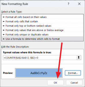 Excelで2つの列を一致させる方法